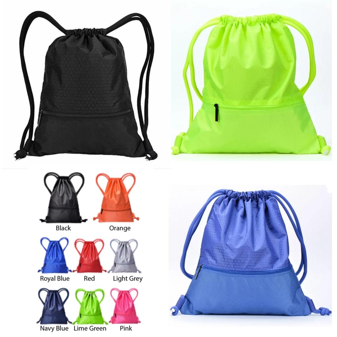 600D Polyester Drawstring Bag (with zipper) - Kings Conceptz